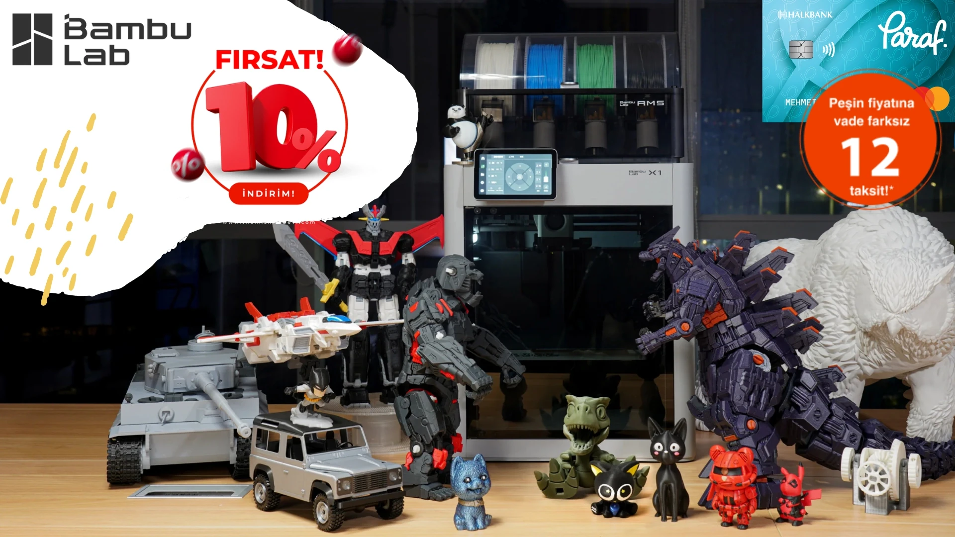 Bambu Lab 3D Yazıcılar - Yüksek Kaliteli ve Profesyonel 3D Baskı Çözümleri